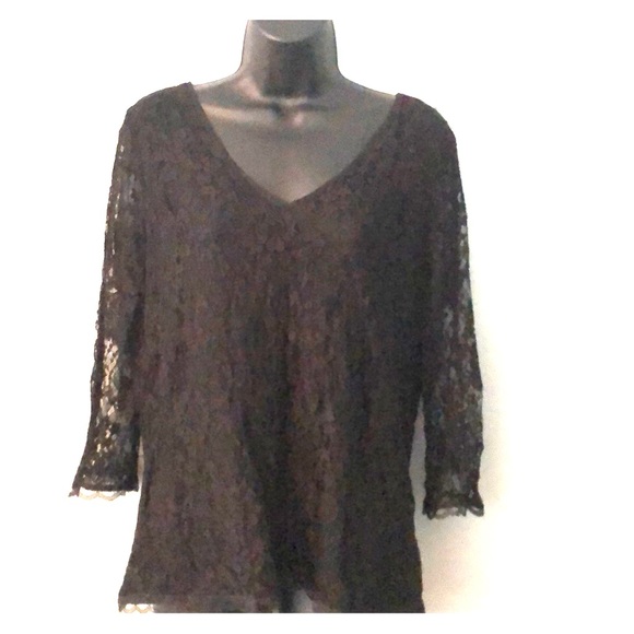 Express | Tops | Last Chance Express Lace Sheer Top Medium | Poshmark